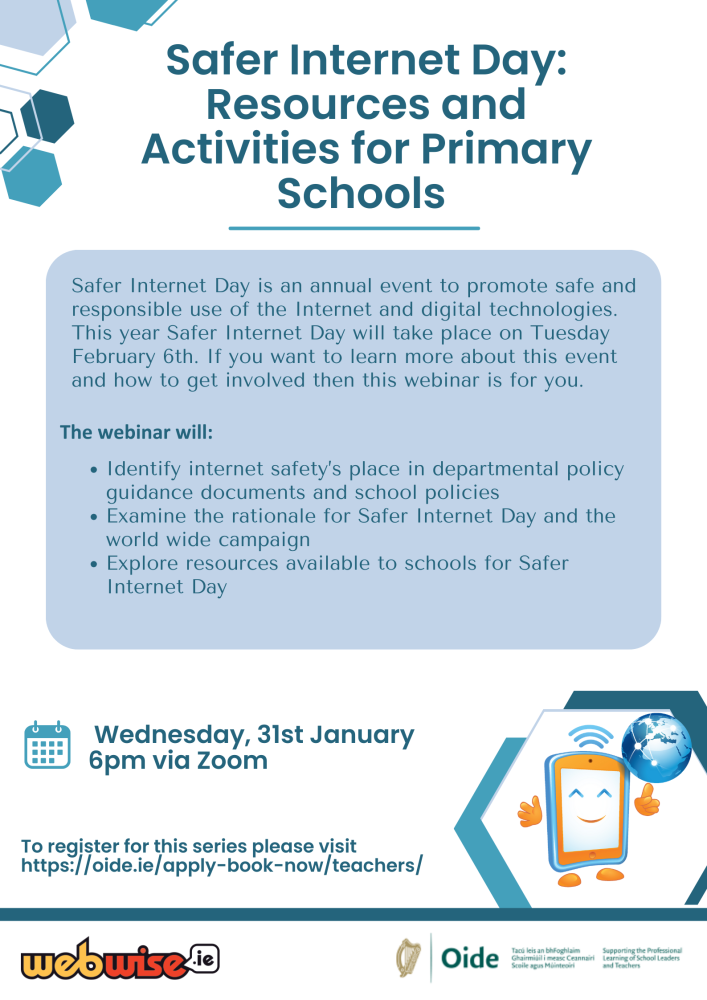 Education Centre Tralee | Teacher CPD - 24TRA235 Safer Internet Day ...