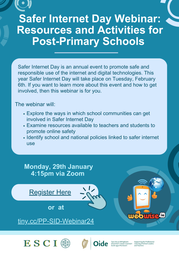 Education Centre Tralee | Teacher CPD - 24TRA229 Safer Internet Day ...